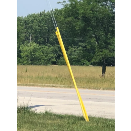 Yellow 8' Guy Marker, Guy Guard
